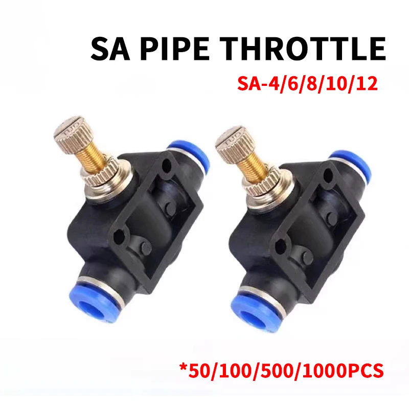 SA-20-50-100-Pcs-Air-Flow-Speed-Control-Valve-Tube-OD-4mm-Hose ...