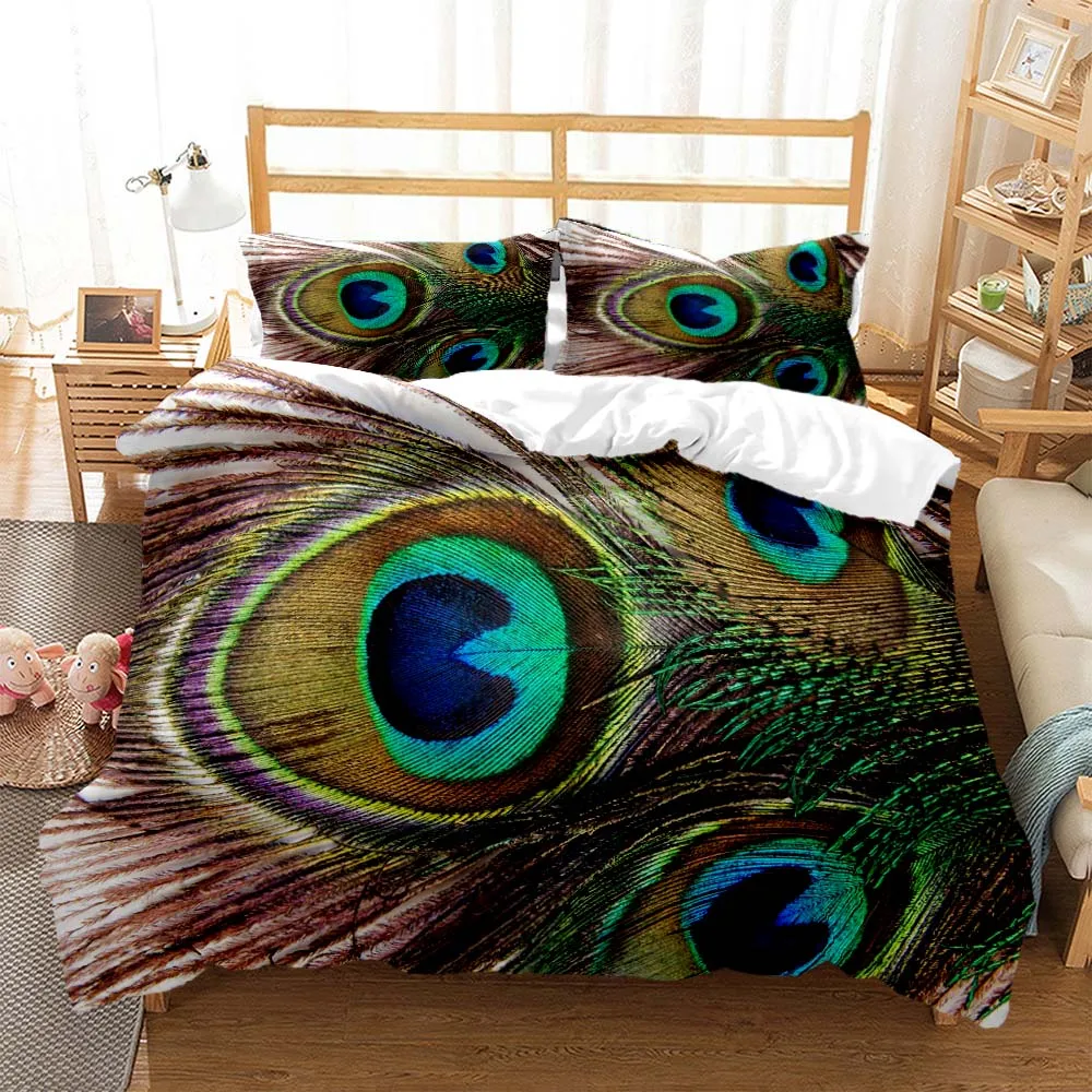 Peacock Feather Bedding