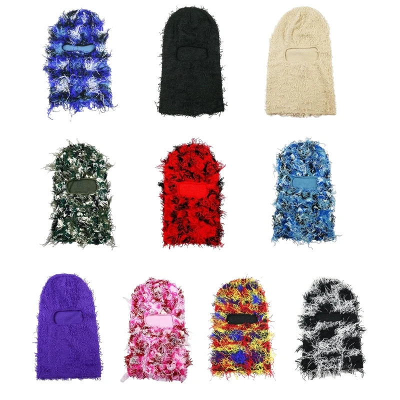 Camouflage Balaclava Distressed Ski Mask Shiesty Mask Fuzzy Balaclava ...