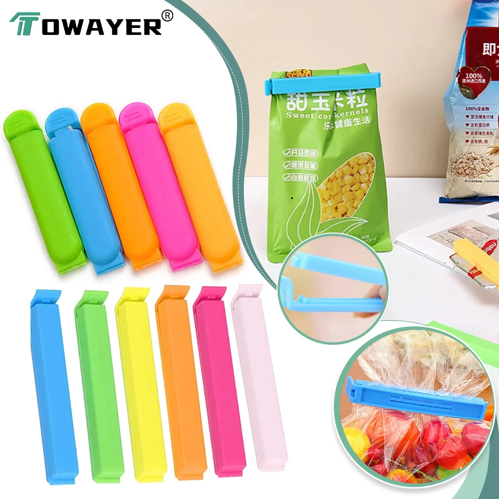 10Pcs-Portable-Kitchen-Storage-Food-Snack-Seal-Sealing-Bag-Clips ...