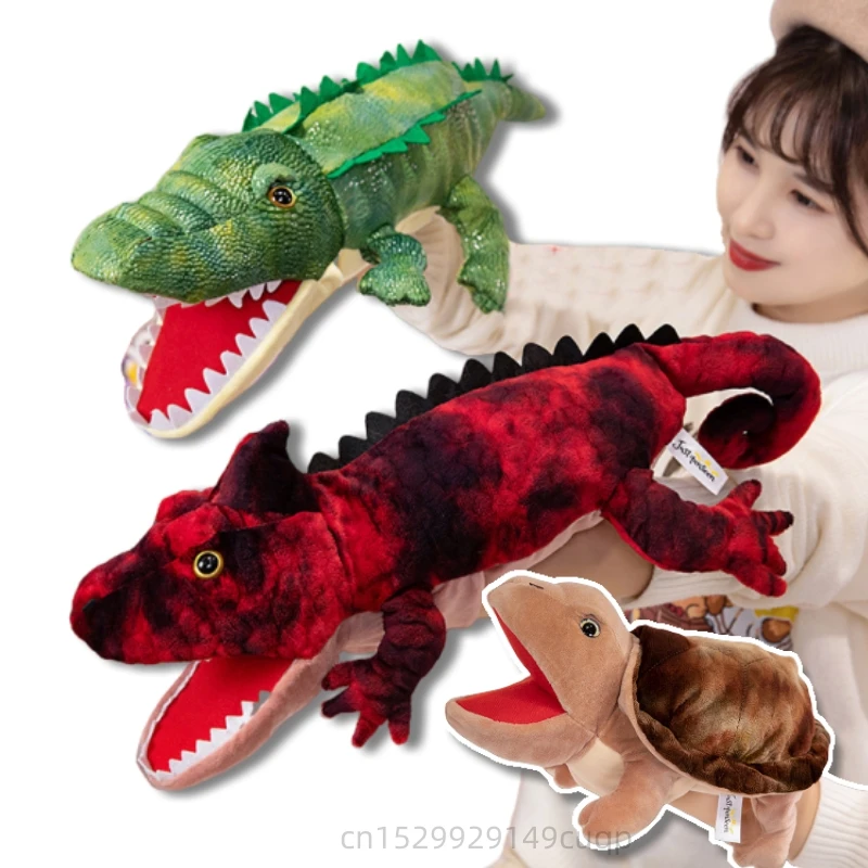Simulated-Land-Animal-Plush-Hand-Puppet-Turtle-Salamander-Lizard-Snake ...