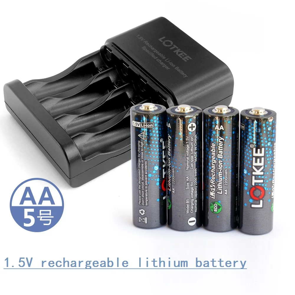 1-5V-AA-Lithium-Battery-Rechargeable-Battery-Charger-Micro-5V-Fast ...