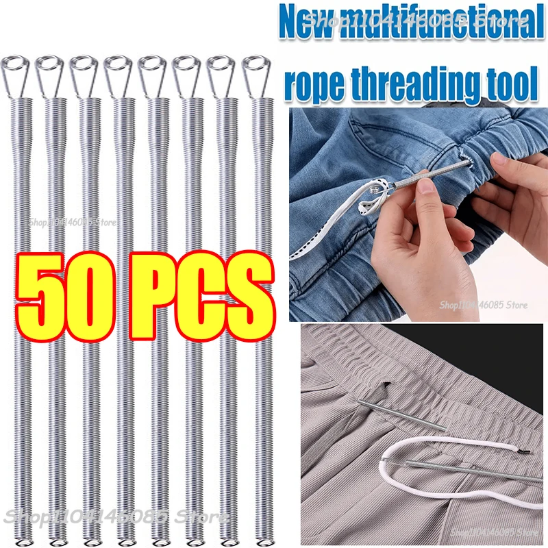 Rope Threading Tool Bendable Spring Drawstring Threader Clip Drawstring ...