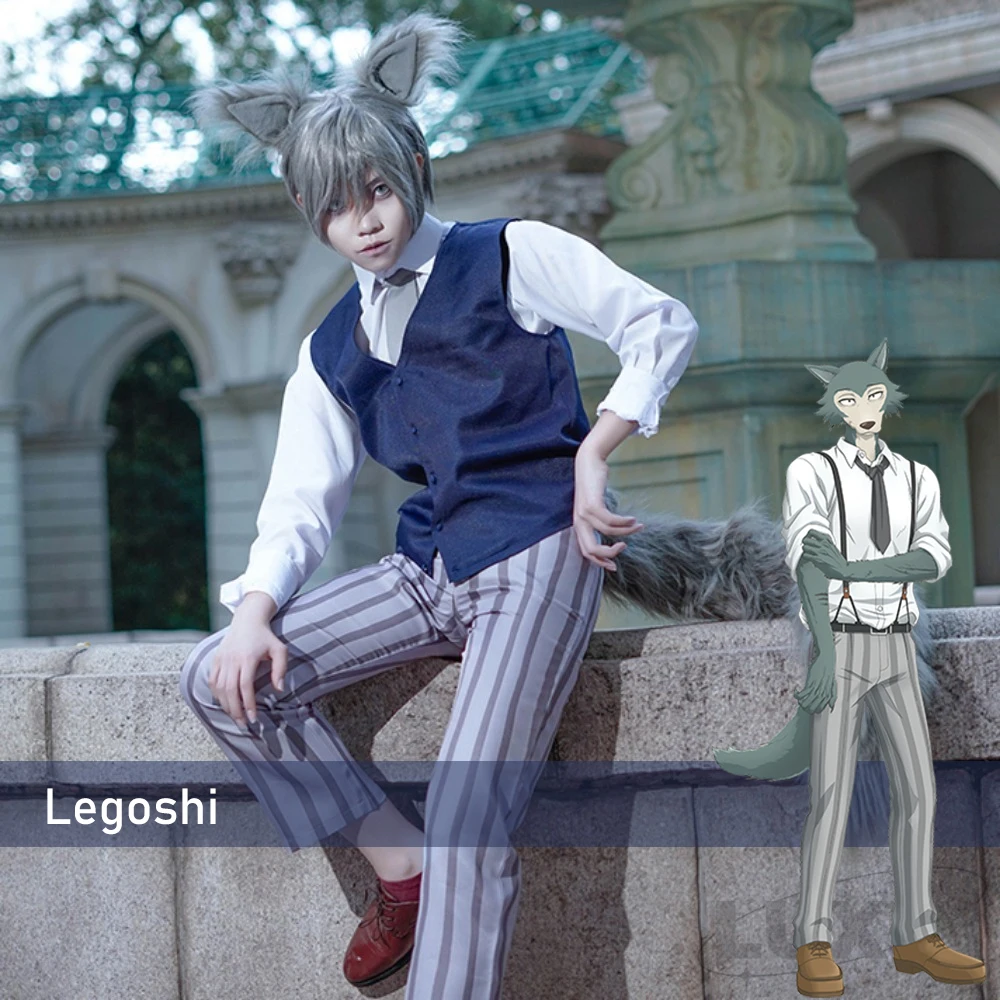BEASTARS-Legoshi-Cosplay-Costume-Wolf-Legoshi-Uniform-Shirt-Vest-Pants ...