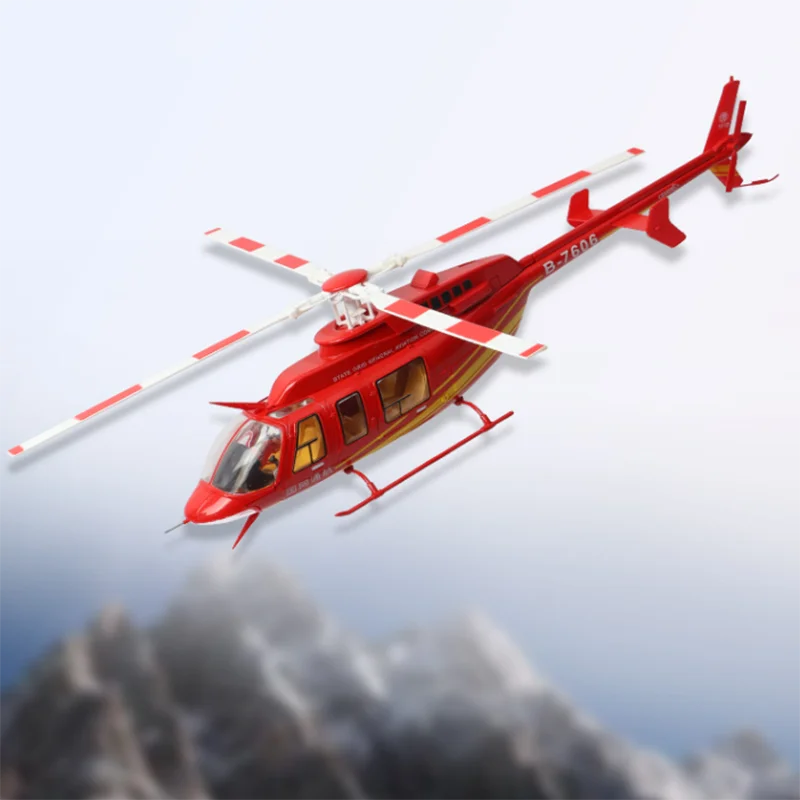 Scale 1/32 Bell 407 Helicopter Miniature Diecast Alloy Eco friendly ...