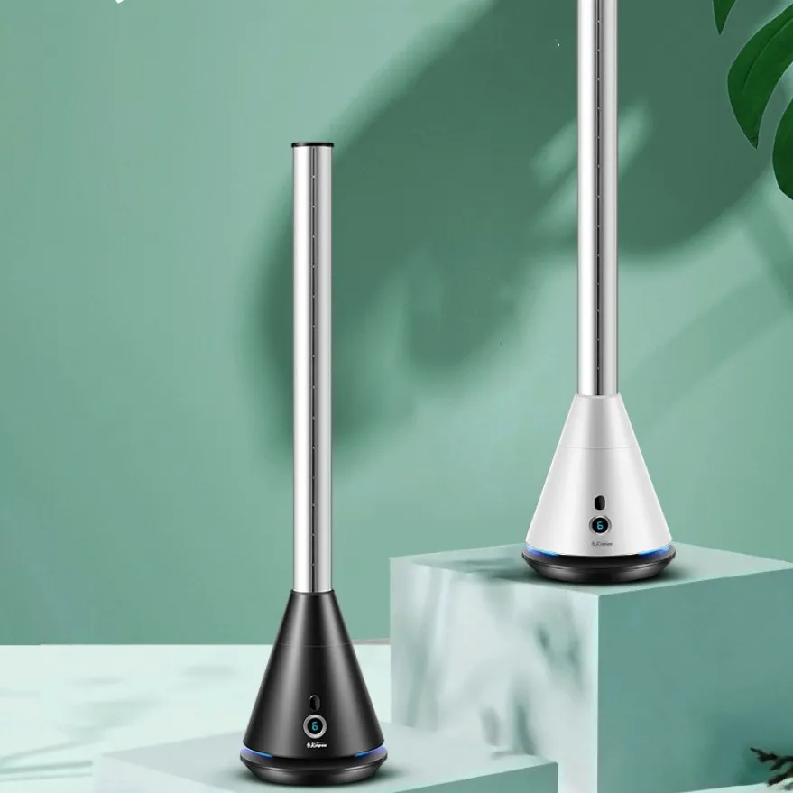 Vaneless Fan Ultra-Quiet Household Tower Fan Floor-Standing Living Room ...