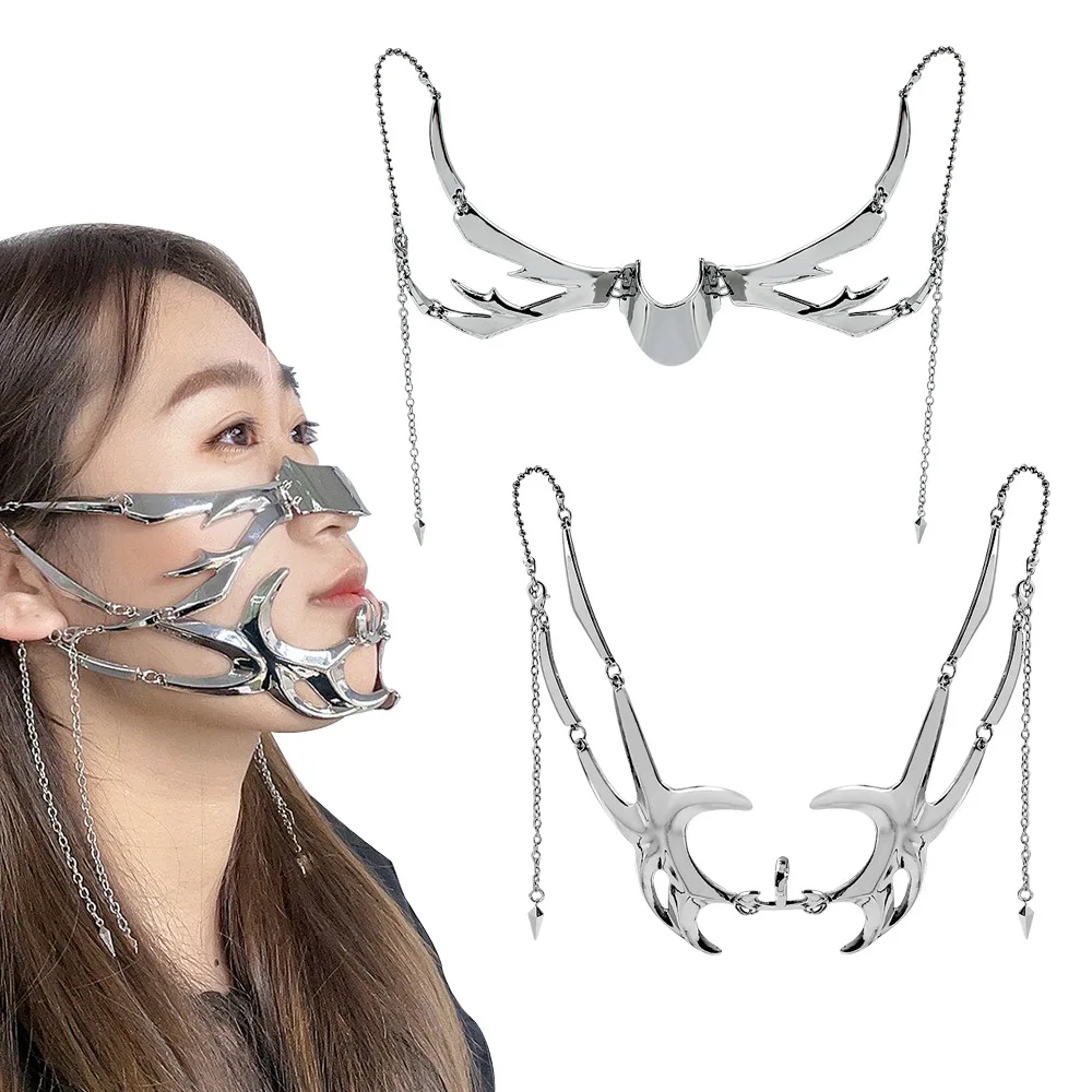 Cross-Border-Creative-Mask-Masquerade-Dance-Face-Necklace-Exaggerated ...
