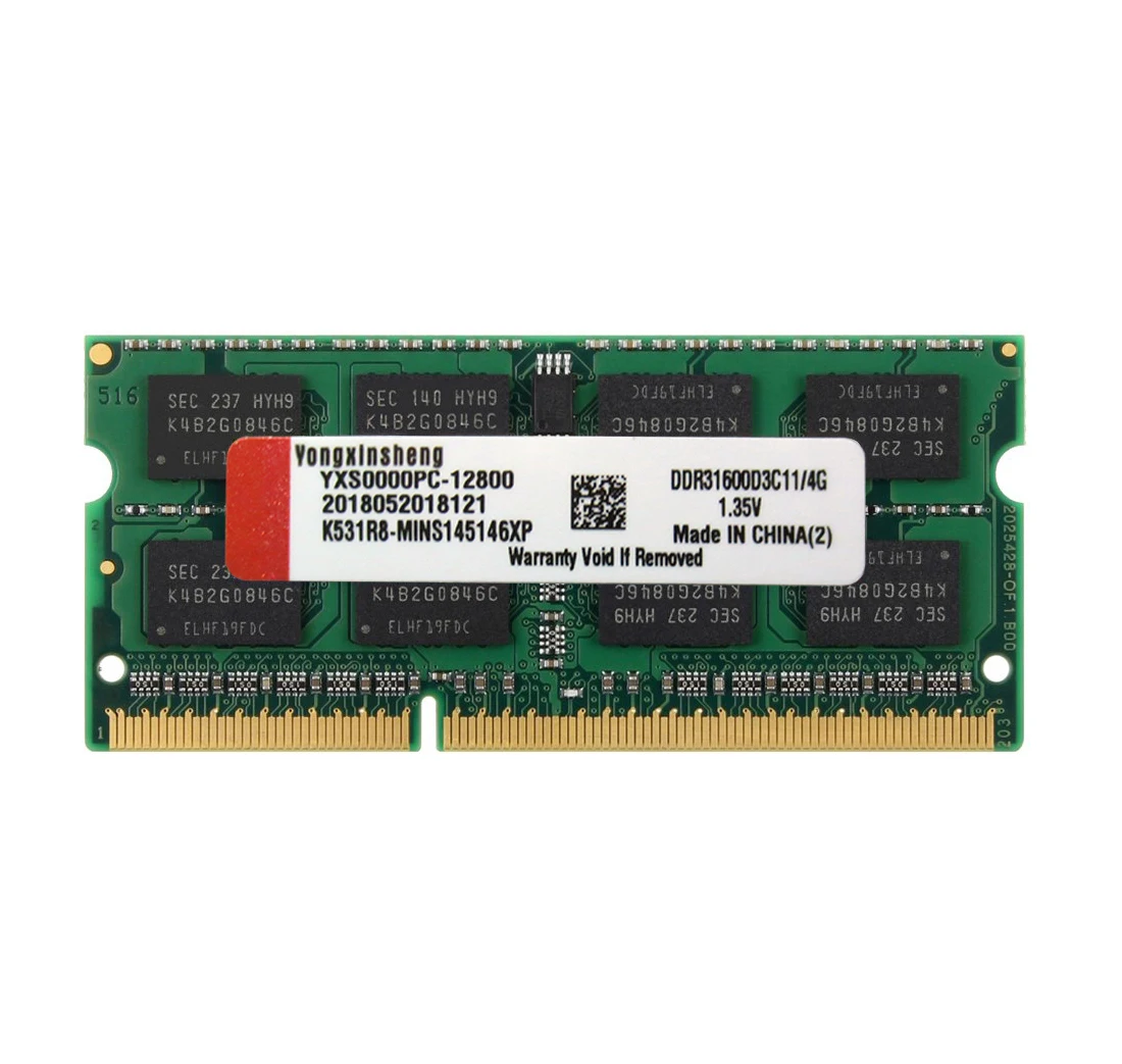 Yongxinsheng-DDR3L-RAM-4GB-8GB-1600-MHz-SODIMM-PC3L-12800-Laptop-Memory ...