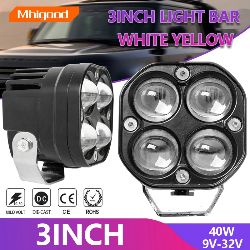 Bright-3-Inch-Dual-Color-LED-Spotlights-200W-Fog-Lamp-Headlight ...