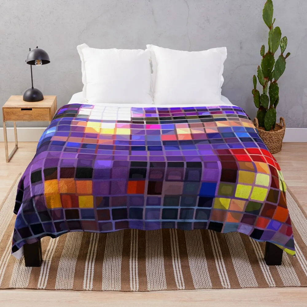Iridescent-Disco-Ball-Pattern-Throw-Blanket-Retros-Beautifuls-Soft ...