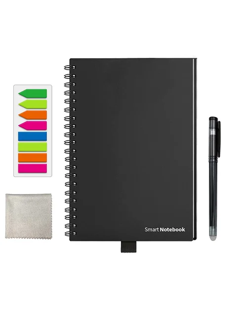 B5 Reusable Smart Notebook Digital Notepad Lined Dotted with Erasable ...