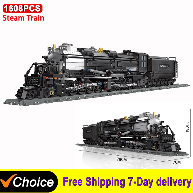 The-Bigboy-Steam-Locomotive-Train-Building-Blocks-City-Model-Retro ...