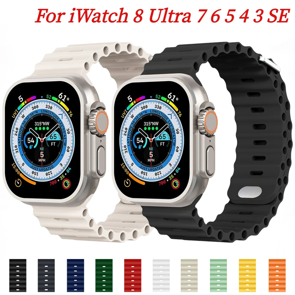 Ocean Strap for Apple Watch ultra 49mm band 45mm 41mm 44mm 40mm 42mm ...