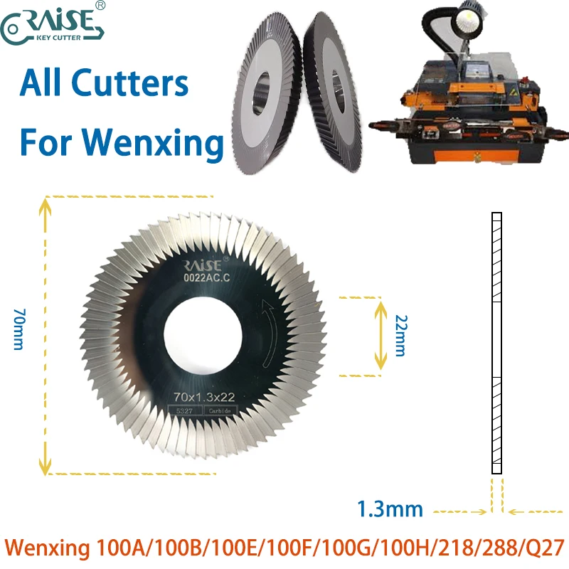 Wenxing용 모든 열쇠 기계 절단기, 233 열쇠 절단 복사기, 자물쇠 세공 기계, 100A, 100B, 100E, 100F ...
