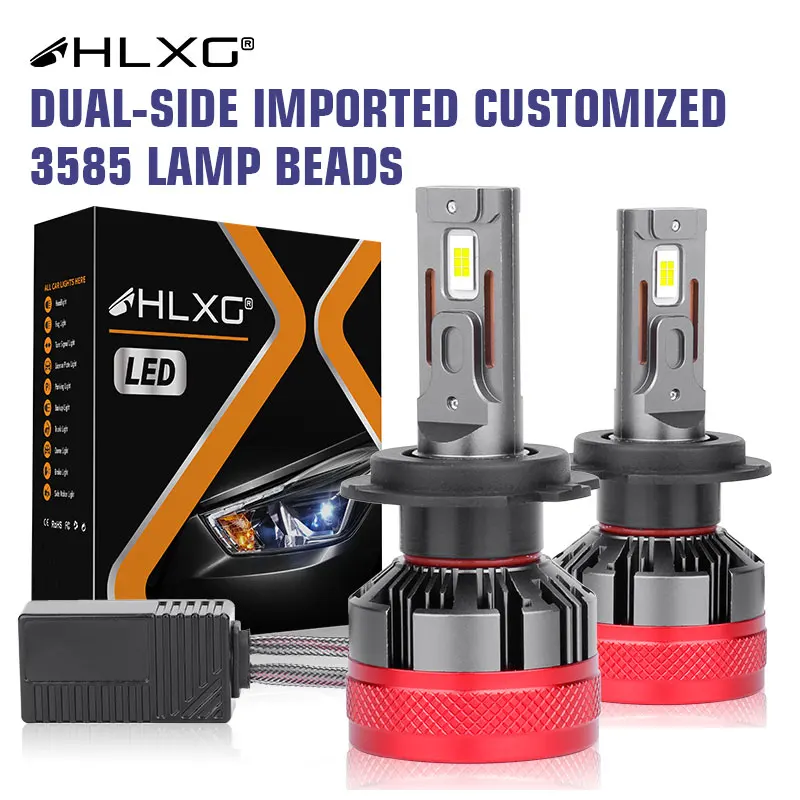 HLXG HB4 HB3 9005 9006 Car Headlight Canbus H7 LED Tube super bright Mini size Auto Lamp H1 H11 ...