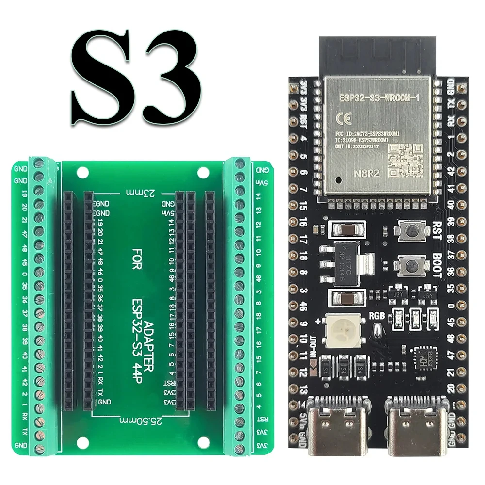ESP32-S3-Development-Boards-with-Expansion-Adapter-Kit-N8R2-N16R8-44Pin ...