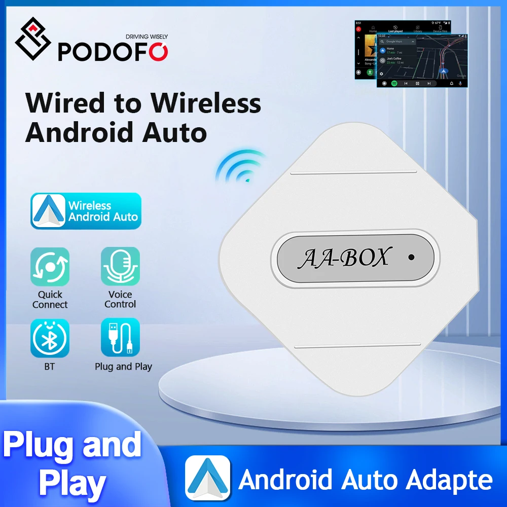 Podofo-Mini-caja-USB-con-Control-de-voz-adaptador-Bluetooth-Plug-And ...