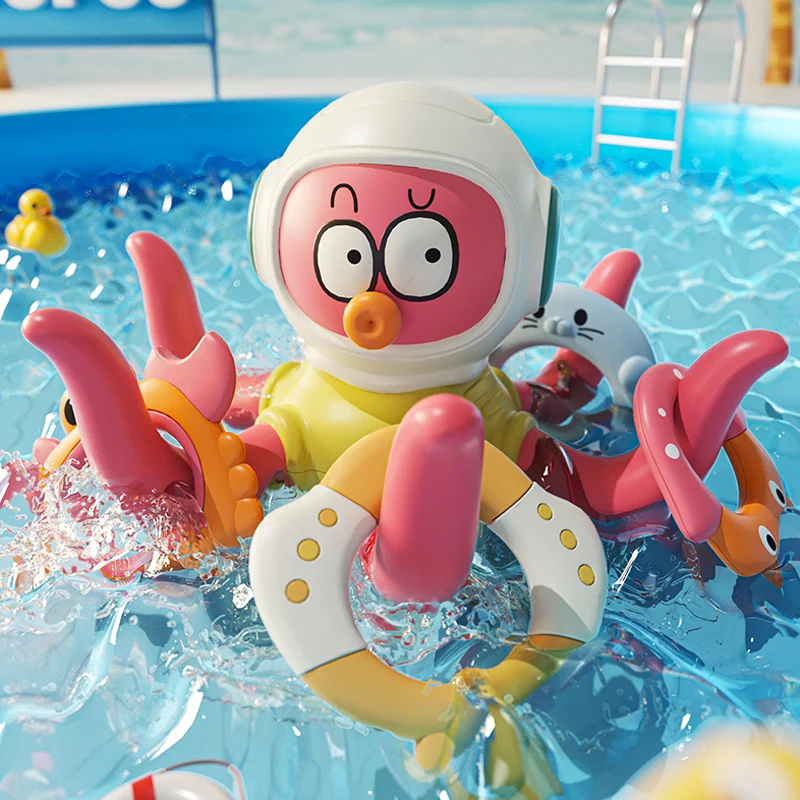 Baby-Bath-Toys-Multi-Tactile-Grasp-Sensory-Toy-Cartoon-Animal-Octopus ...