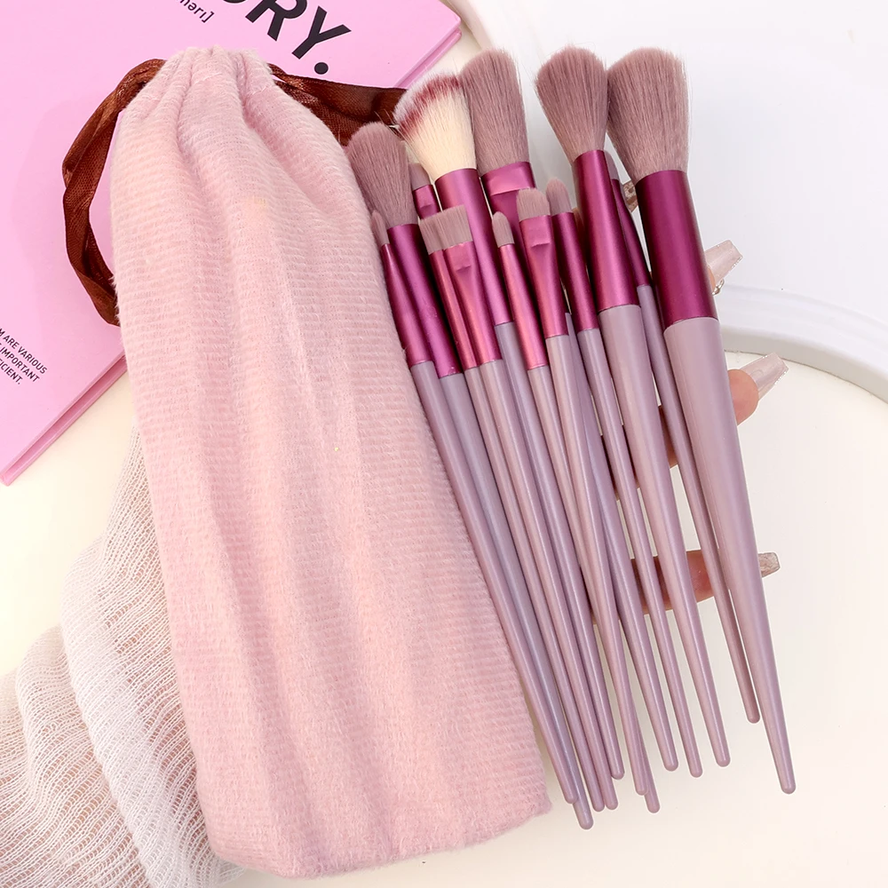 13pcs-Fluffy-Makeup-Brush-Set-Makeup-Concealer-Brush-Blush-Loose-Powder ...