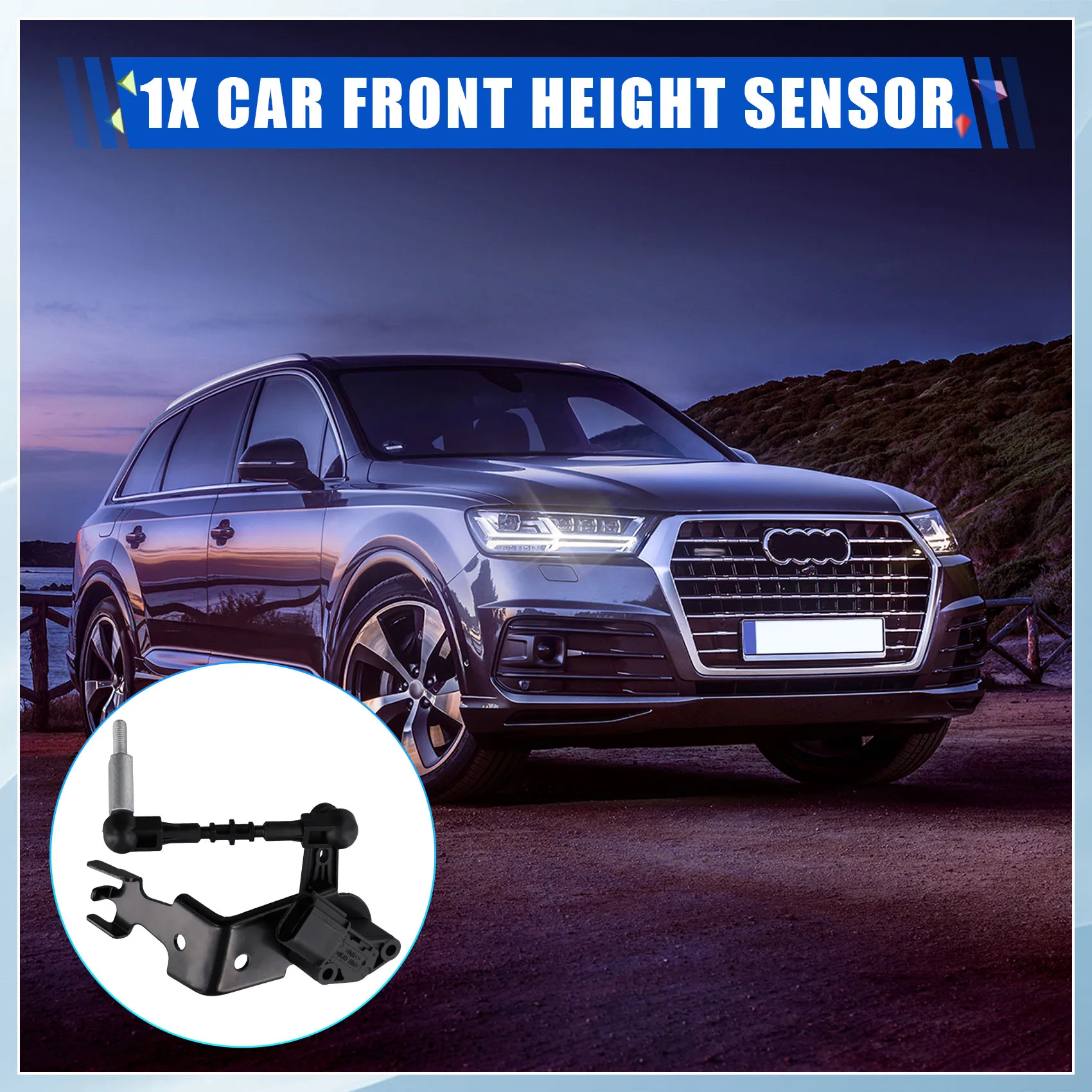 NEW-Car Front Headlight Level Sensor Height Sensor For Q7 2018-2024 ...