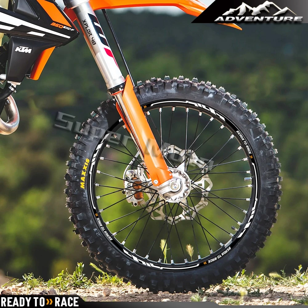 Motorcycle Reflective Rim Stripe Decal Waterproof Accessories Suitable ...