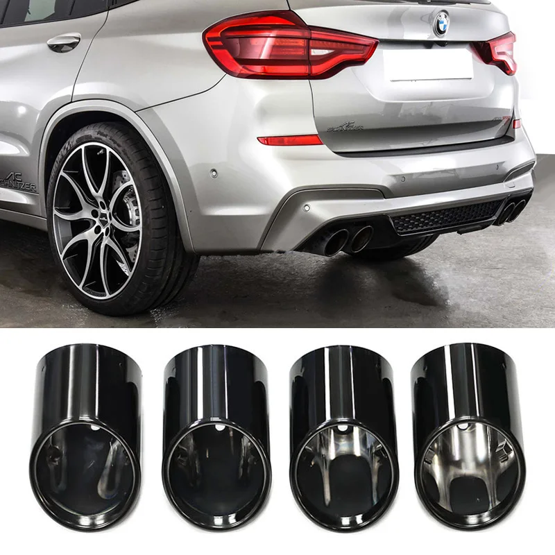 Exhaust Tailpipe Cover For BMW X3M F97 X4M F98 Stainless Steel Exhaust ...