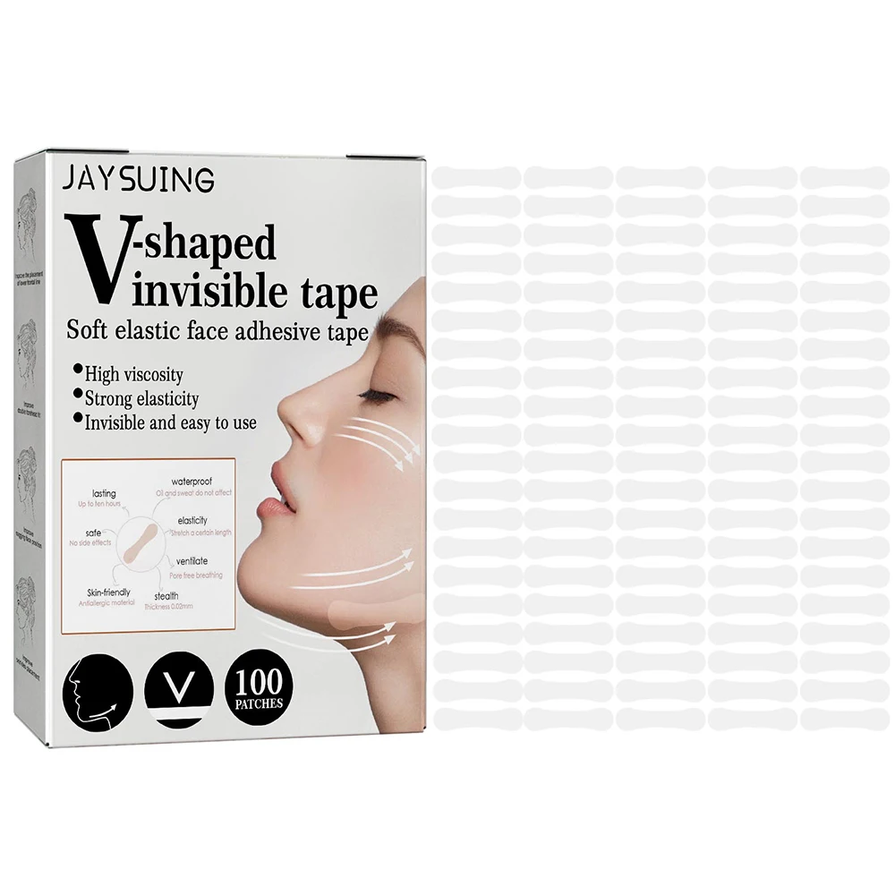 100Pcs-Thin-Face-Adhesive-Tape-Lift-Facial-Lifting-Sticker-Tighten-Jaw ...