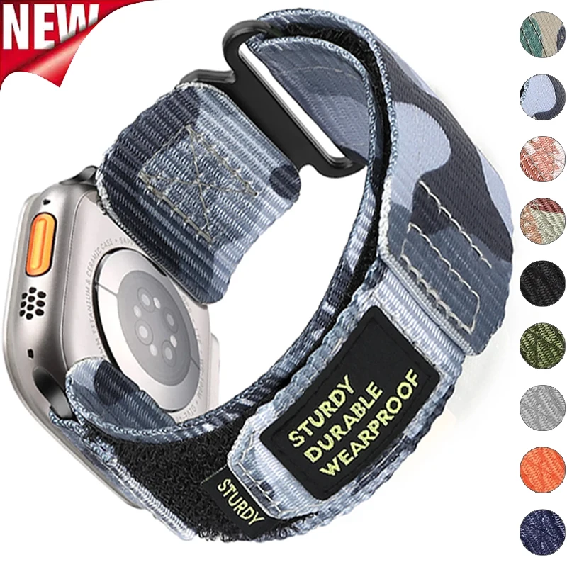 Tactical-Nylon-Strap-para-Apple-Watch-Band-Alpine-Trail-Loop-Bracelet ...