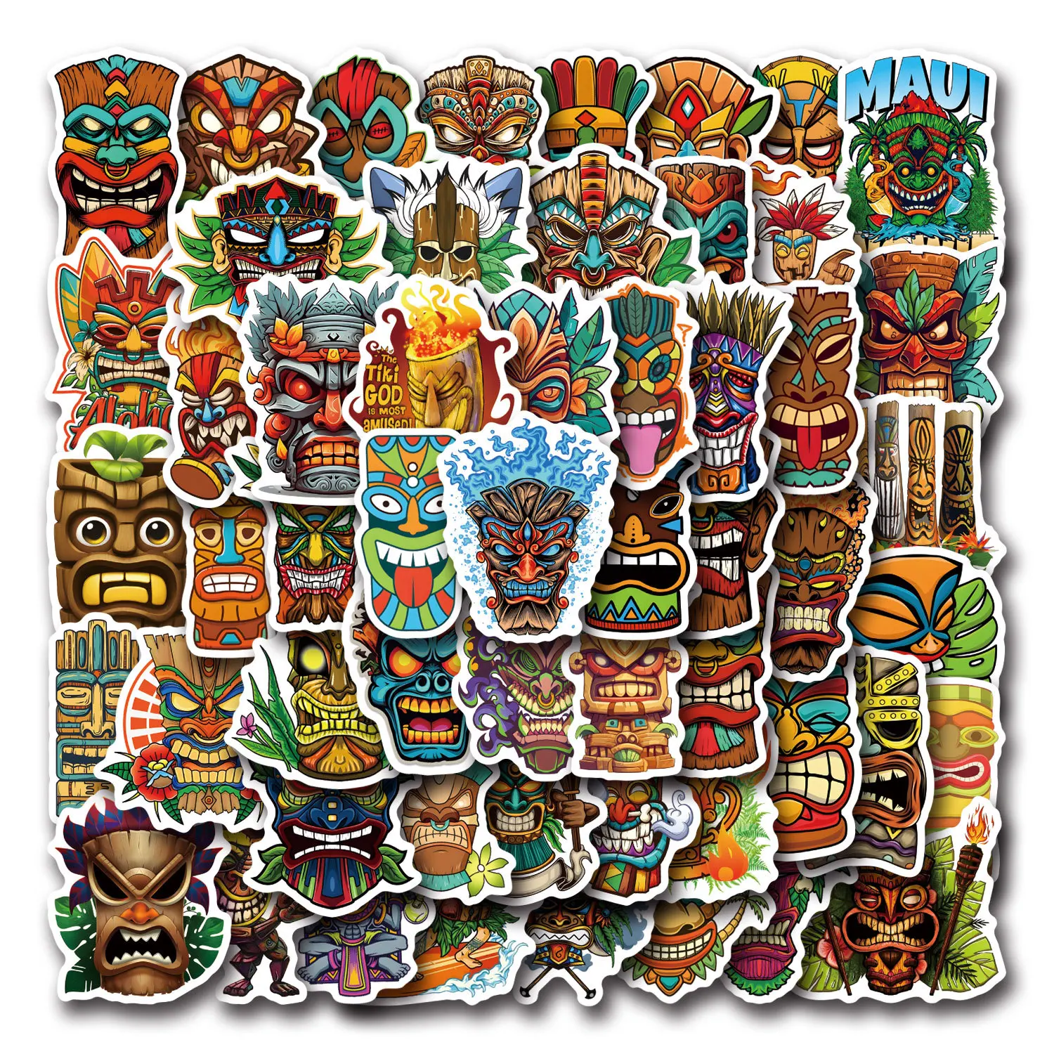 10-30-55PCS-TiKi-Totem-Cartoon-Stickers-Funny-Graffiti-Decals-DIY ...