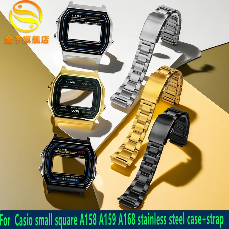 A158 Metal Case Mod Kit Case Bezel for Casio 593 a158WE Case Stainless ...