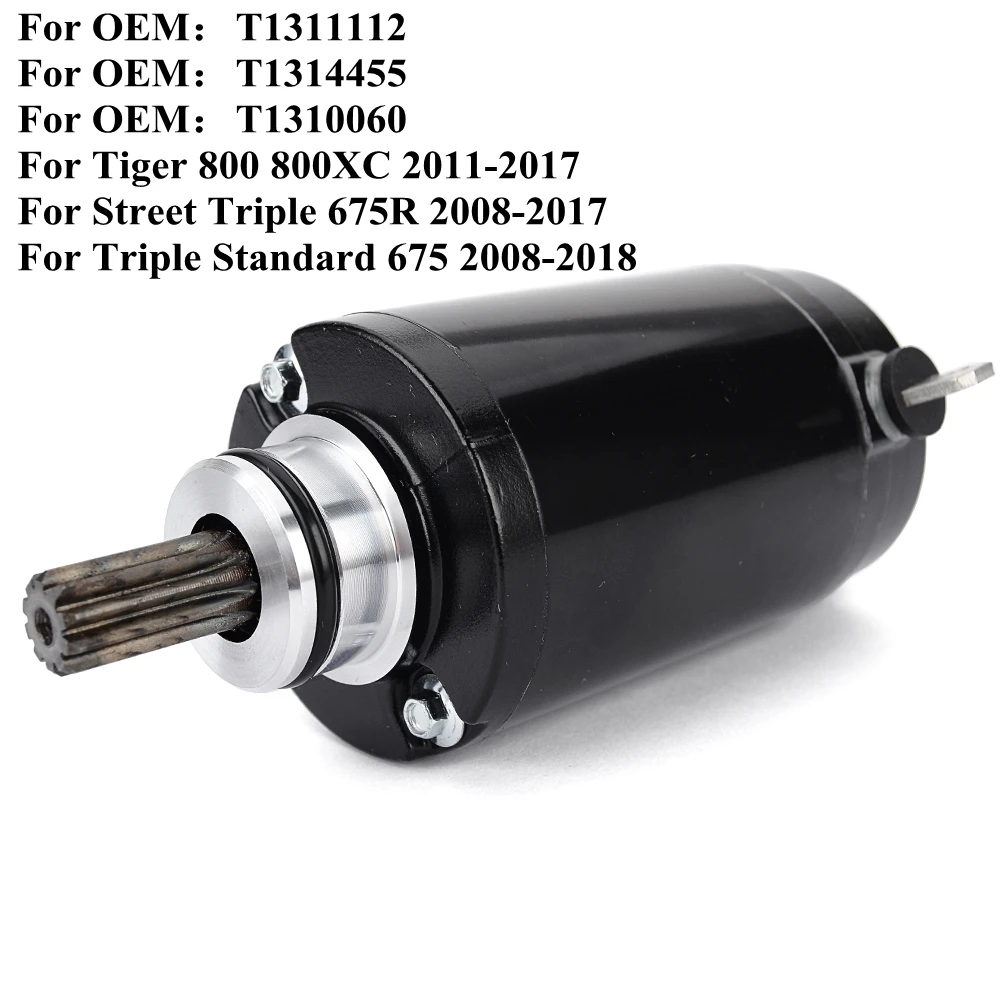 T1311112 Starter Motor For Triumph Tiger 800 800XC Street Triple 675 R ...