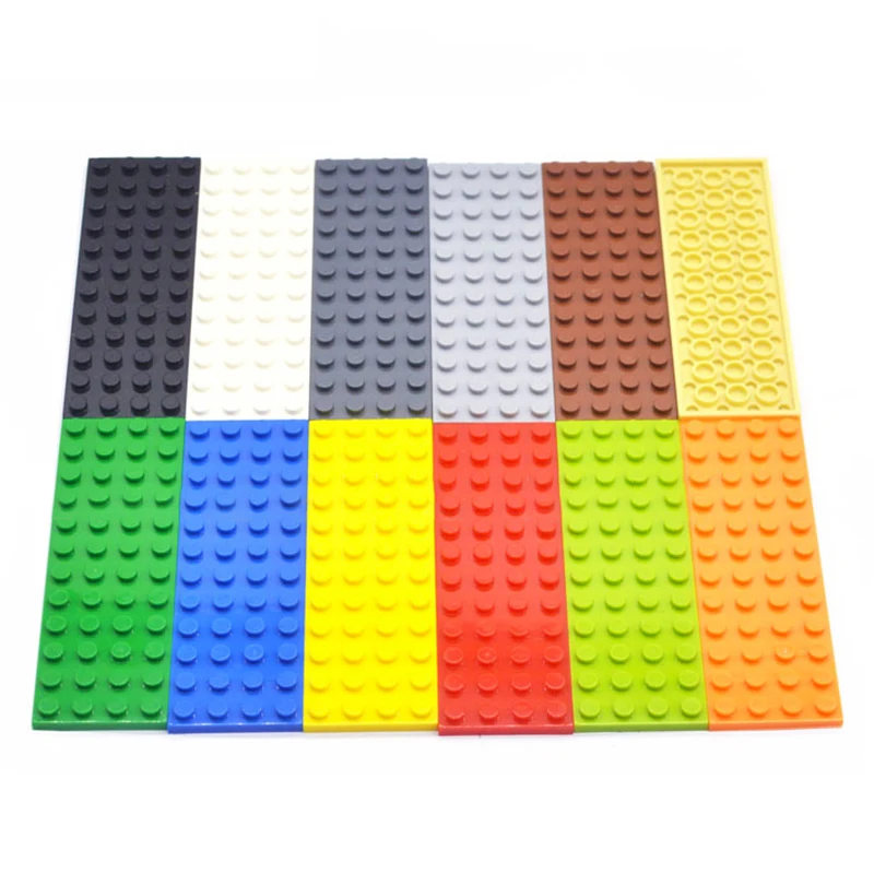50pcs-DIY-Building-Blocks-Thin-Figures-Bricks-4x12-Dots-Educational ...