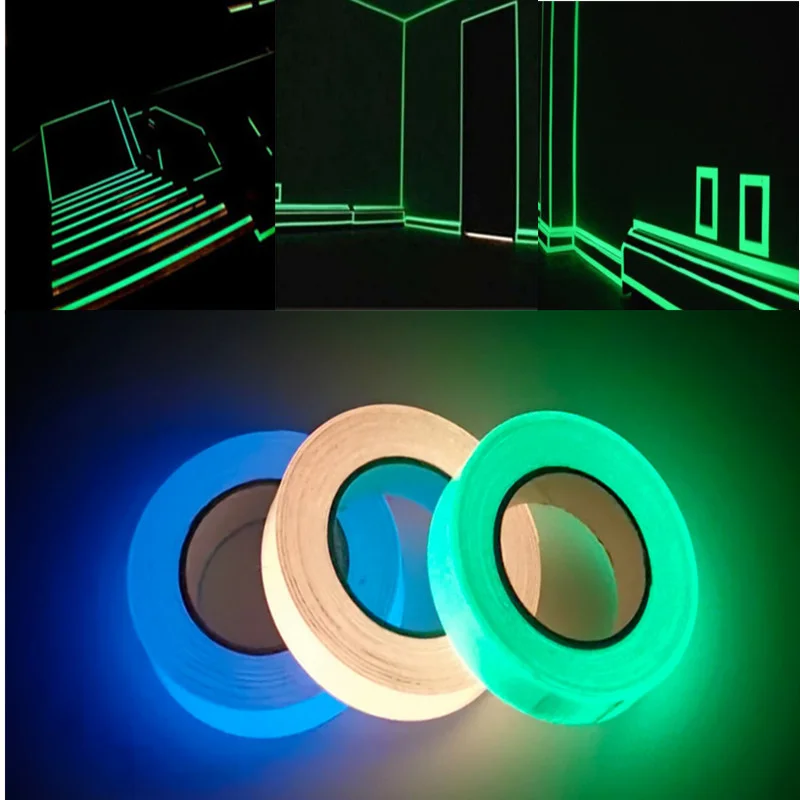 Luminous Tape 3 Meters Self-adhesive Glow Emergency Logo In The Dark ...