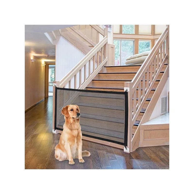 New-Pet-Barrier-Fences-Portable-Folding-Breathable-Mesh-Dog-Gate-Pet ...