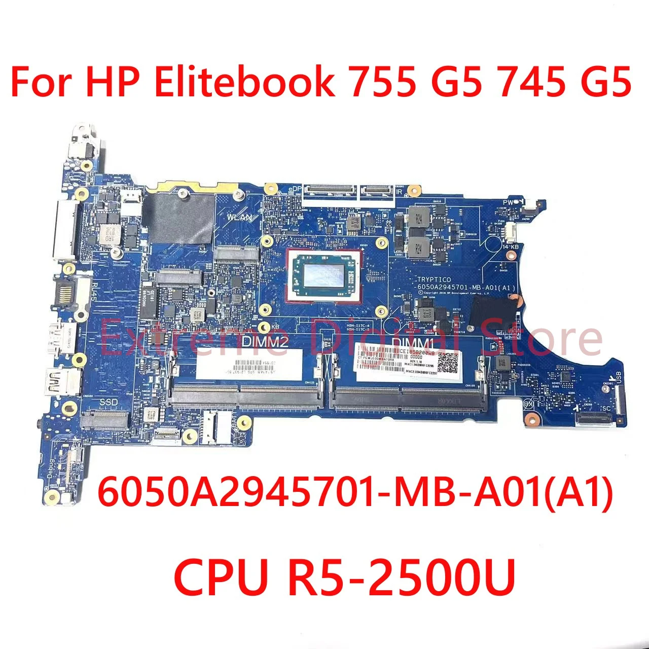 For HP Elitebook 755 G5 745 G5 Laptop motherboard 6050A2945701-MB-A01 ...