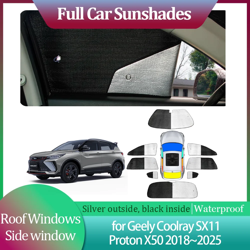 Sunshades for Geely Coolray SX11 Proton X50 2018~2025 Side Windshield ...