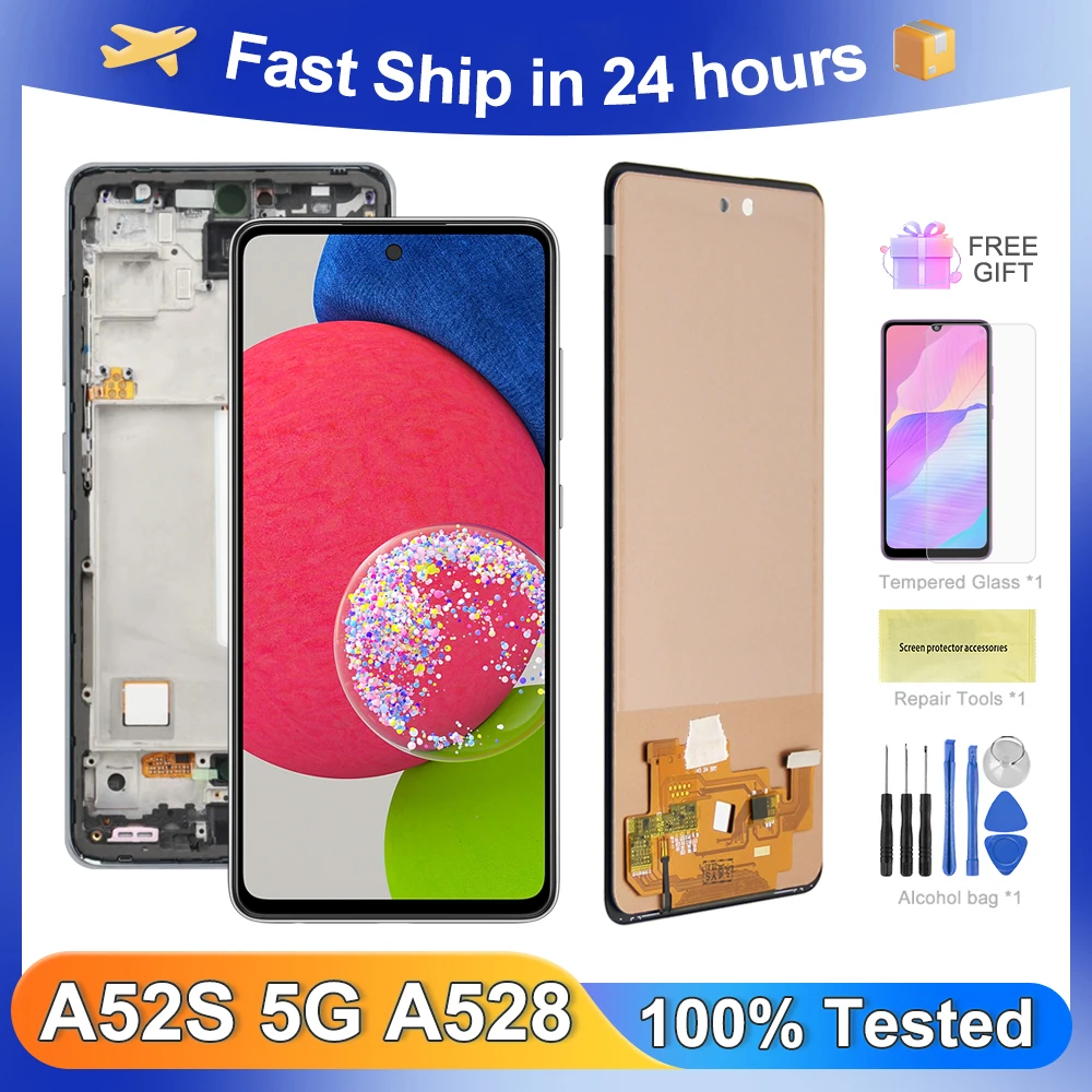 A52S LCD Display 100% Test High Quality tft For Samsung Galaxy A52s 5G ...