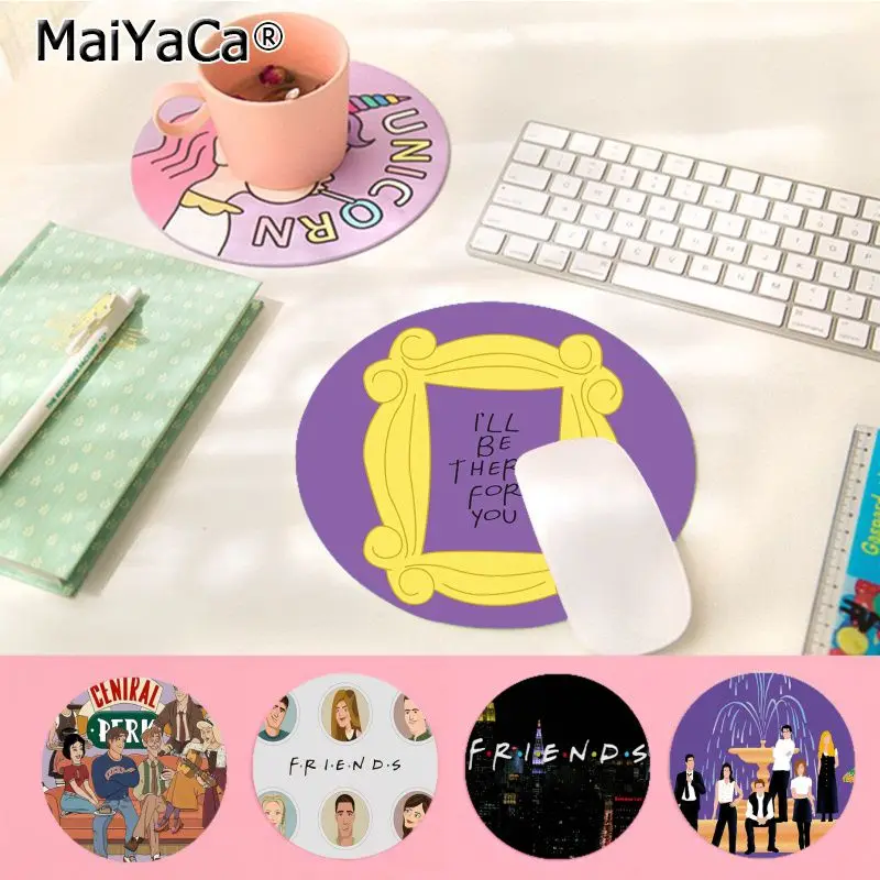 Friends Tv Show Mousepad Round Custom Skin Office Computer Desk Mat ...