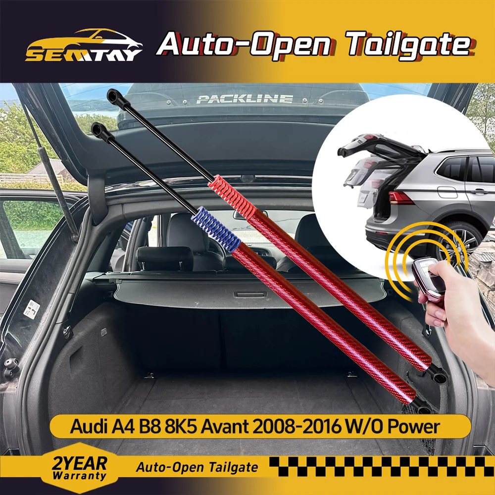 SEMTAY Automatic Lifting Trunk Struts with Spring for Audi A4 B8 8K5 ...