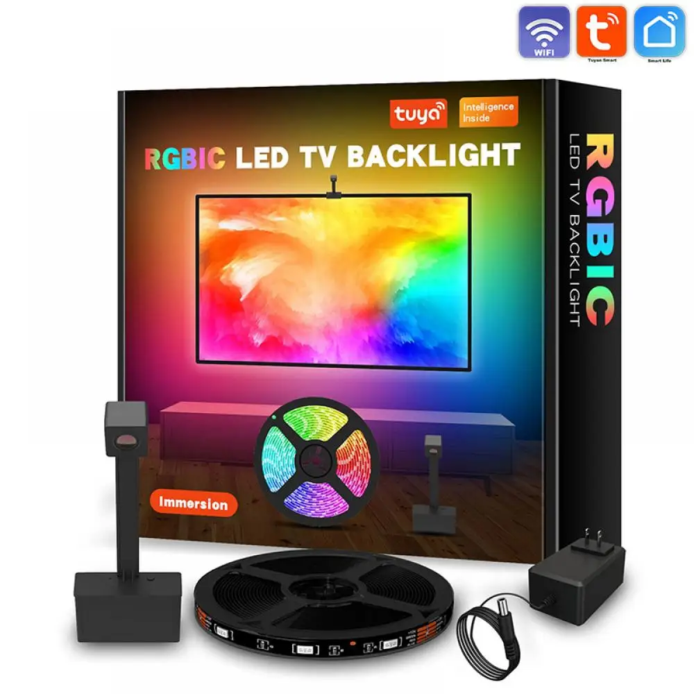 LED-RGBIC-WIFI-TV-Backlights-App-Control-with-Camera-Mulitcolor-Music ...