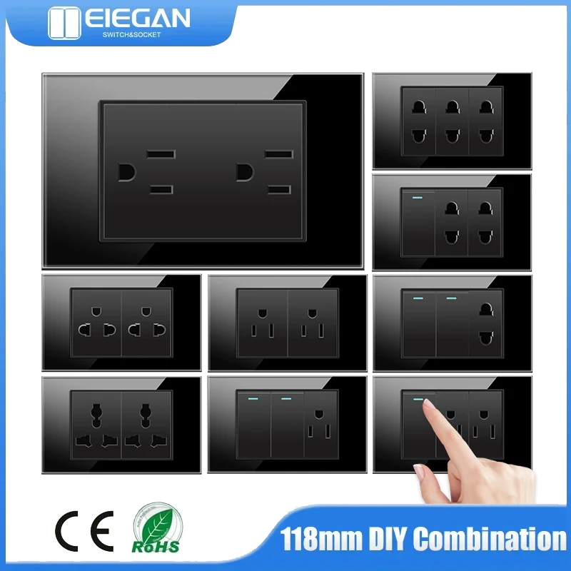 Thai-UN-US-Standard-Wall-Power-Socket-with-USB-Type-C-Charger-AU-MX ...