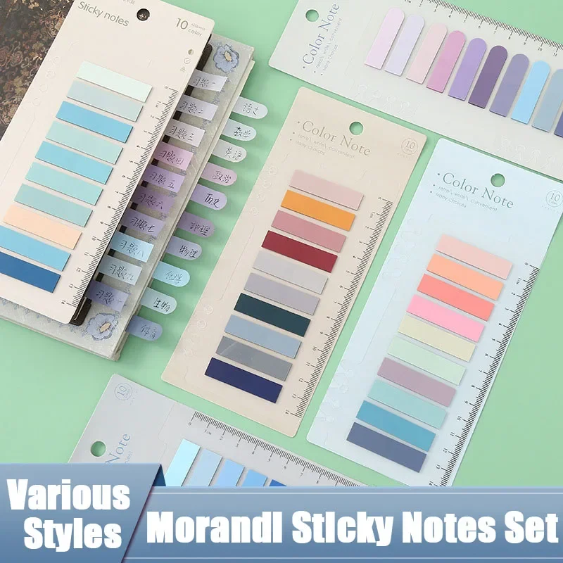 Notas-adesivas-transparentes-coloridas-Tabs-de-anota-o-papel-auto ...