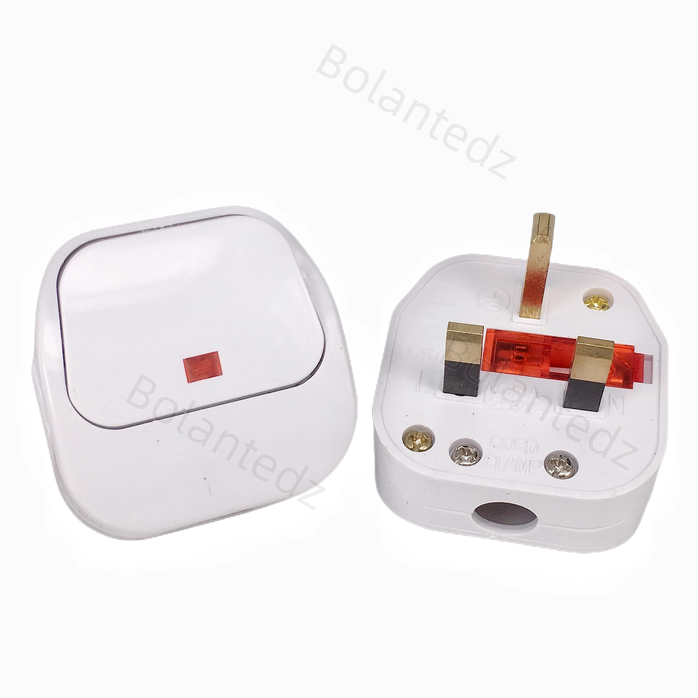 UK-3-Pin-Switch-250V-13A-AC-Power-Plug-With-Switch-Male-Electrical ...
