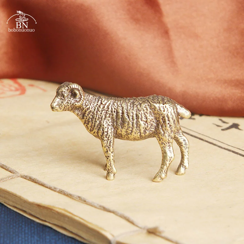 Vintage-Copper-Goat-Sheep-Trinkets-Brass-Animal-Model-Sheep-Ornaments ...