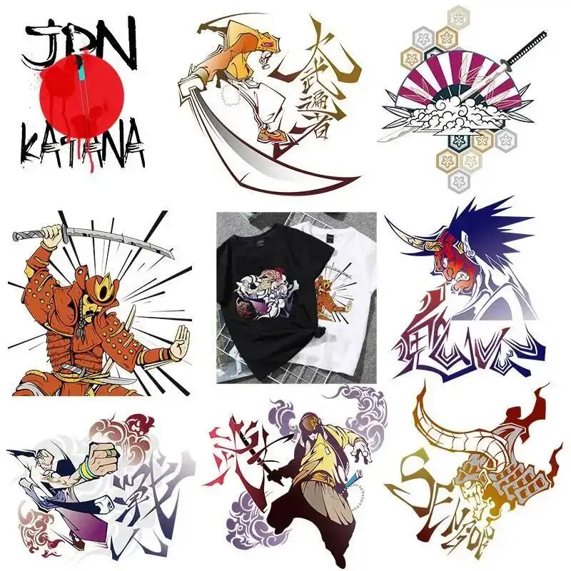 Japan Ninja Warrior Anime Heat Transfers Vinyl Motorcycle Biker Iron On ...