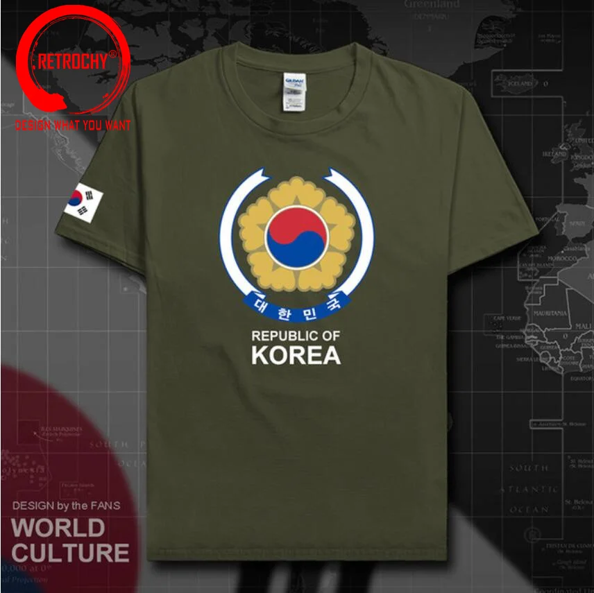 Republic of Korea South T Shirt Man KOR Jerseys T shirts Nation Team ...