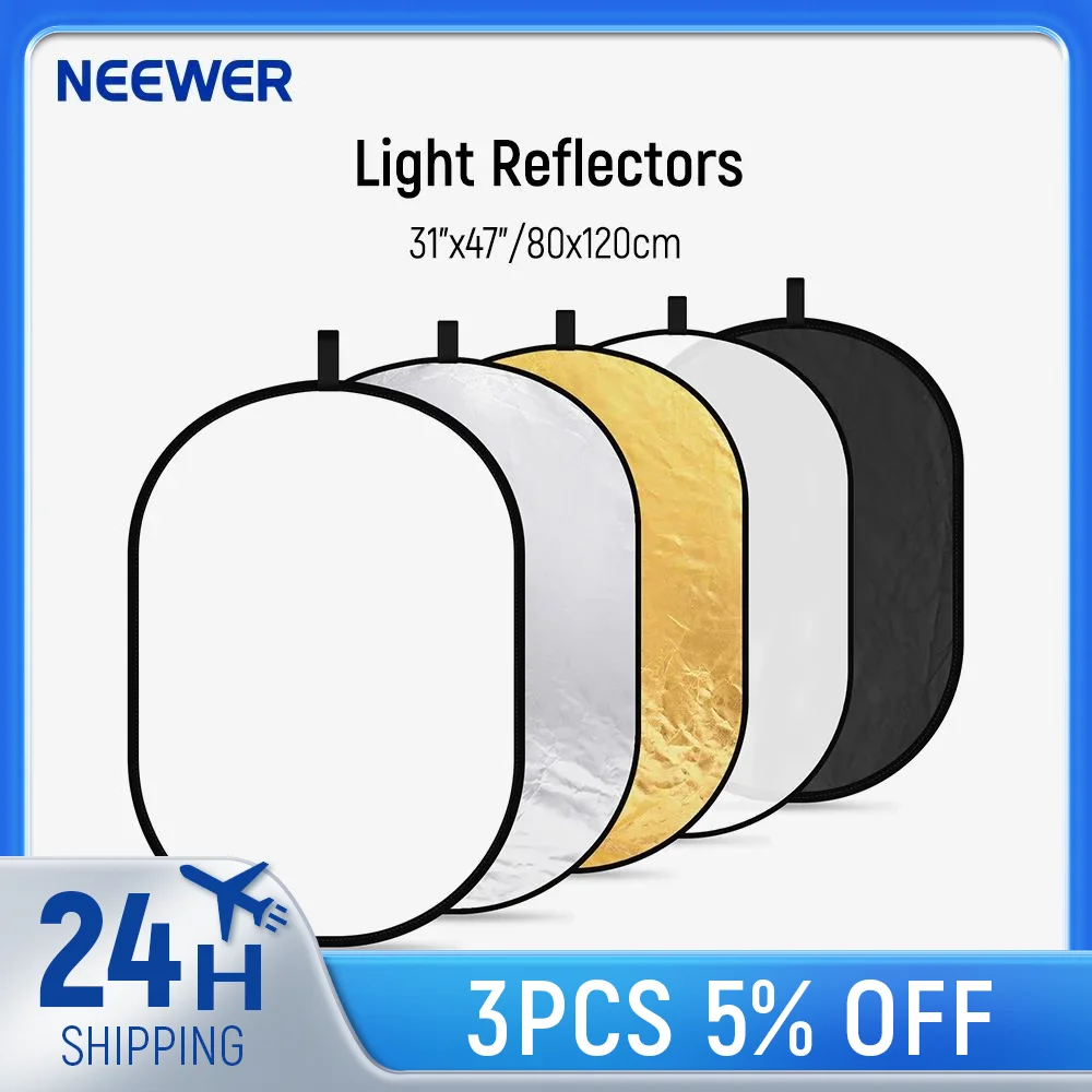 Neewer-Reflector-de-luz-multidisco-plegable-profesional-ovalado-5-en-1 ...