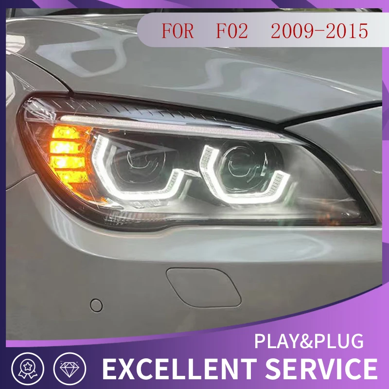 Car-For-2009-2015-BMW-7-Series-F01-F02-Headlights-730i-735i-740i-LED ...