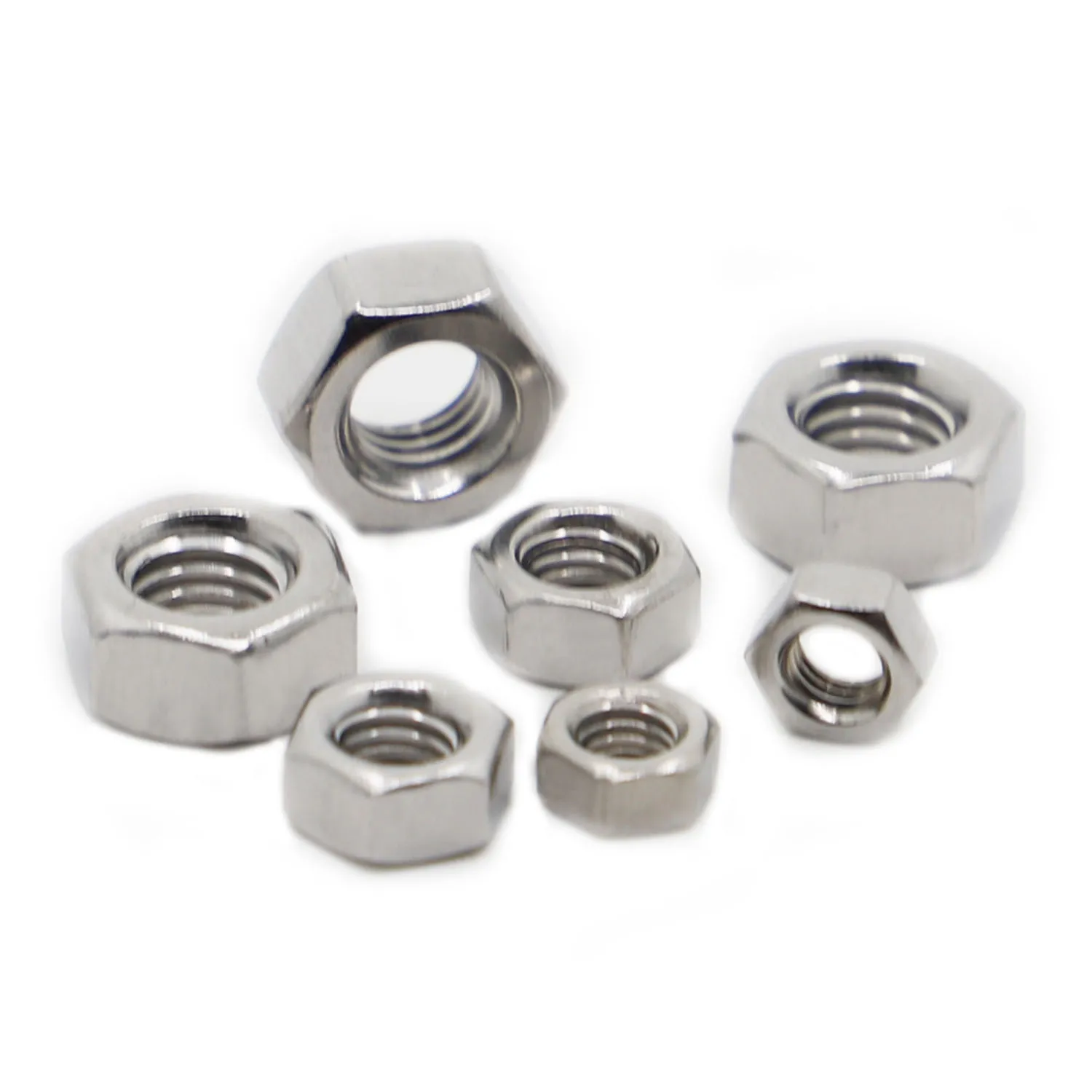 M1 M1.2 M1.4 M1.6 M2 M2.5 M3 M4 M5 M6 M8 M10 M12 M16 M20 304 Stainless Steel Hex Hexagon Nut DIN934