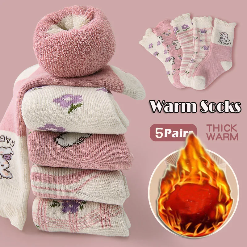 Baby-Winter-Socks-Thick-Cotton-Socks-Kids-Snow-Days-Boys-Girls-Warm ...